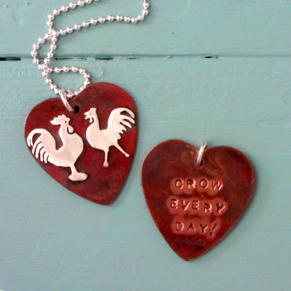 Crow Every Day! Chicken Necklace – Stacey Lamothe Art