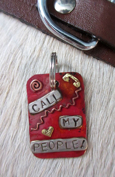 Large Dog Tag - Call My People – Stacey Lamothe Art