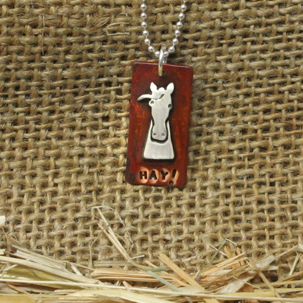 Hay! Horse Necklace – Stacey Lamothe Art